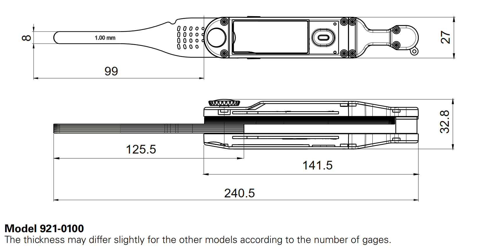 Digital thickness gage Feeler Gage Smart - Sylvac